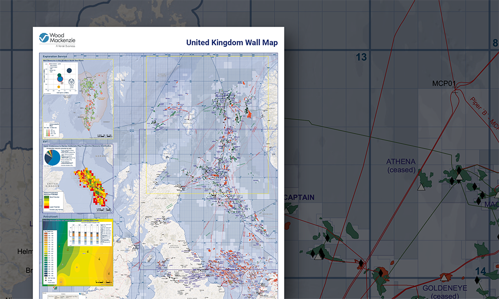 UK Oil and Gas Wall Map | Wood Mackenzie